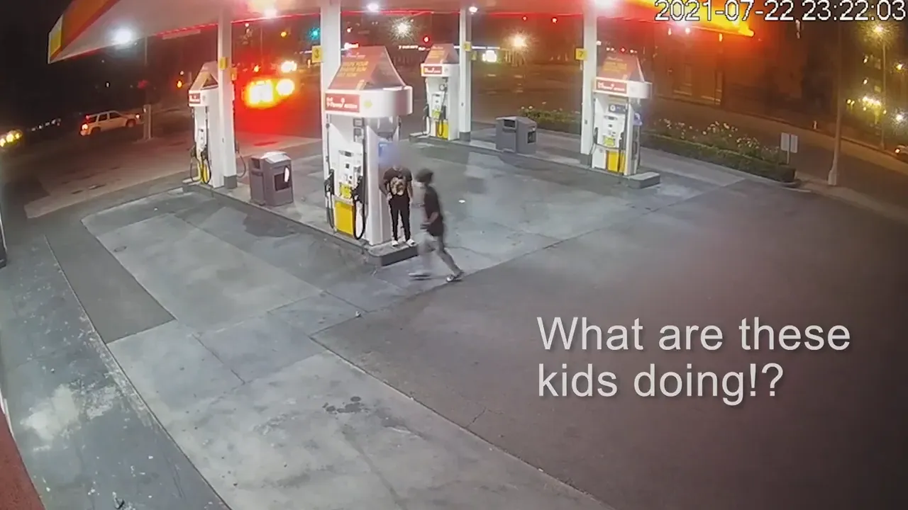 Kids Smash Up Gas Station Riot Glass Wins
